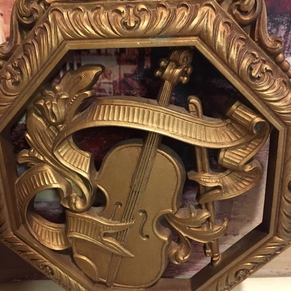 Accessories | Vintage Syroco Wall Decor Musical Themed Plaque | Poshmark